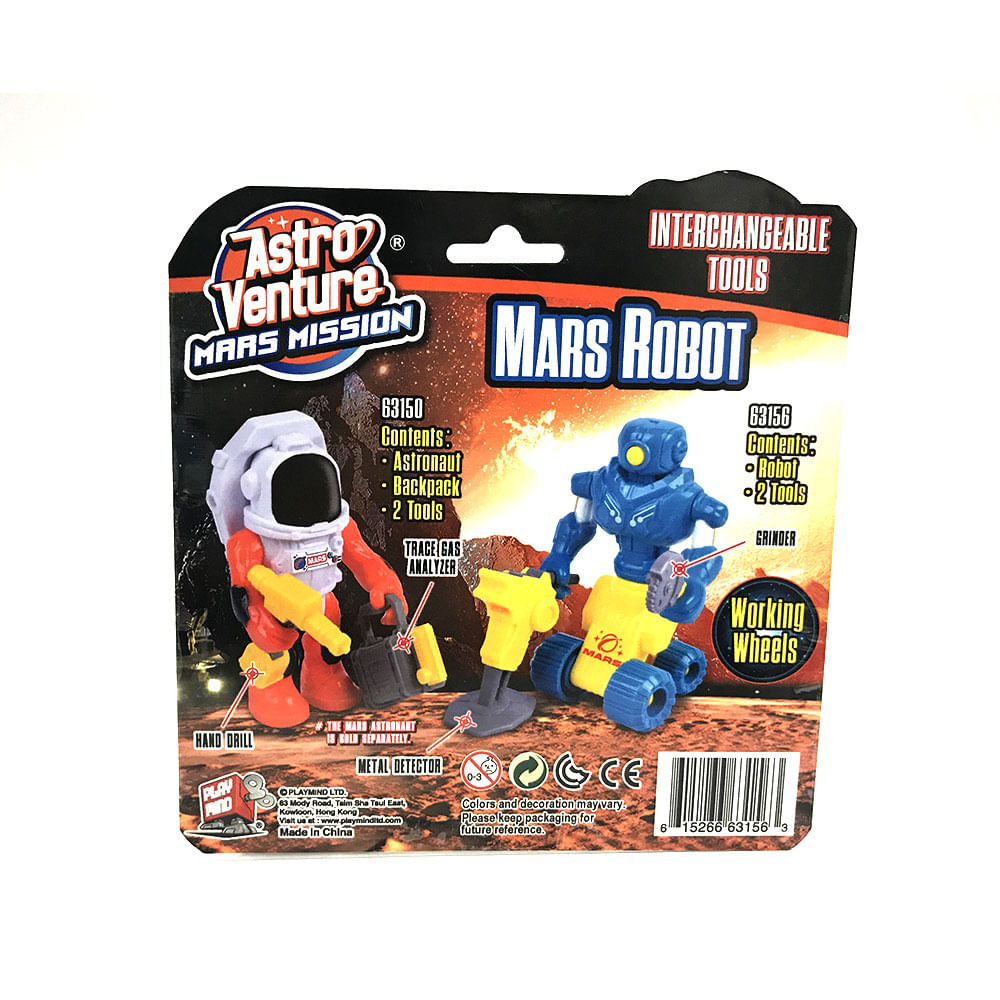 Astro Ventire Mars Mission Mars Robot with tools - wabro