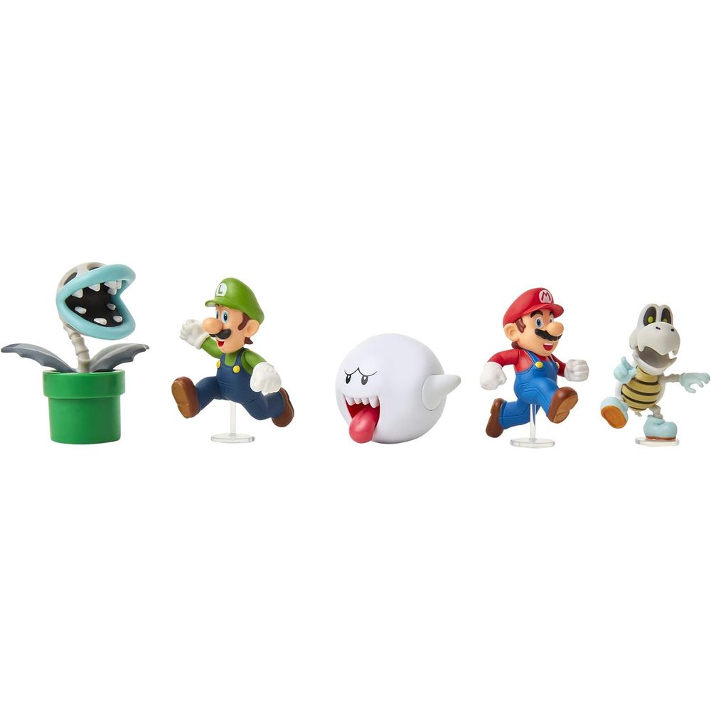 Super Mario Bros Figura 07cm Multipack 5 Modelos Boo - wabro