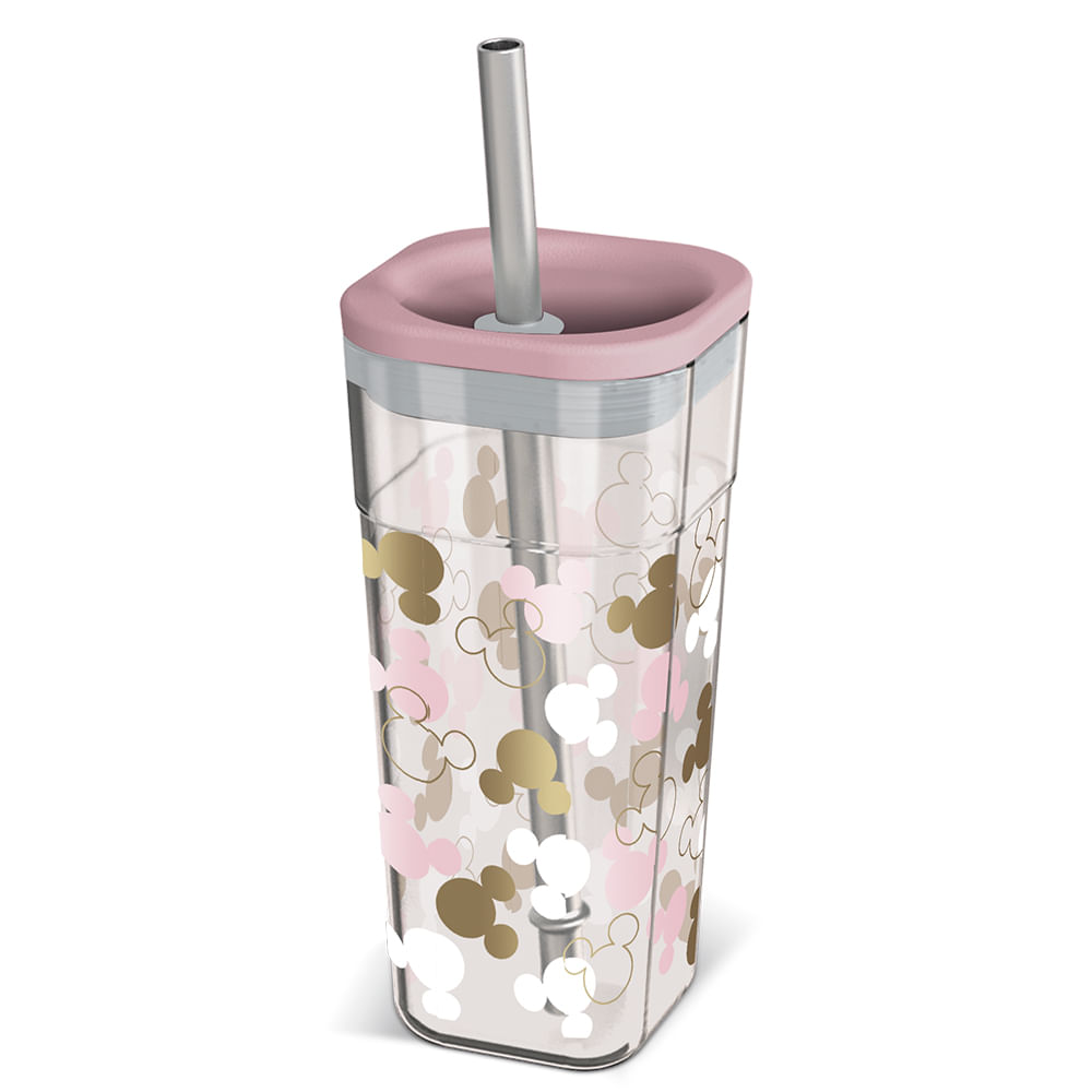 Vaso 540ml Acrilico Cube Mickey Mouse - wabro