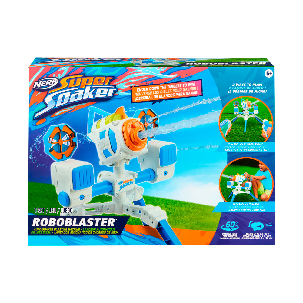 Nerf Super Soaker Juego Lanzador Automatico de Chorros de Agua - wabro