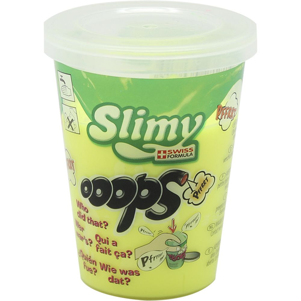 Slimy Slime The Original 80gr Amarillo con Caja Exhibidora - wabro