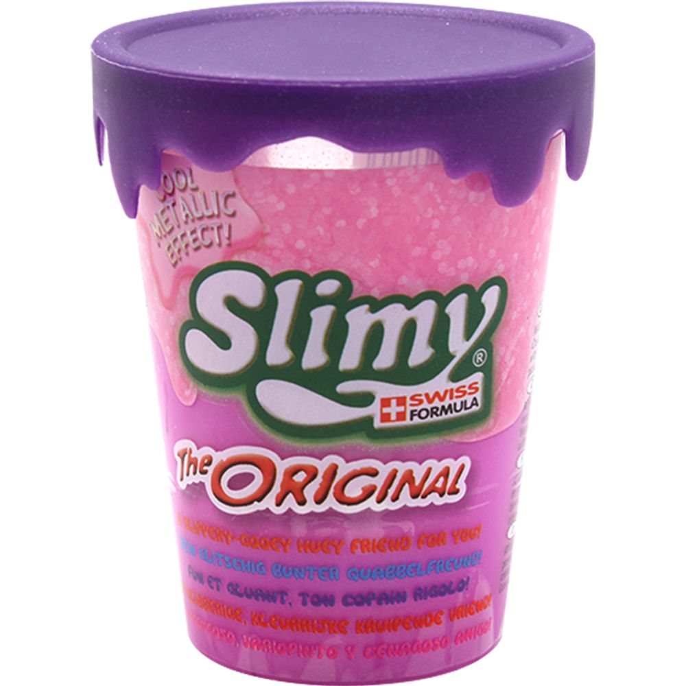 Slimy Slime The Original 80gr Efecto Metalico Violeta Con Caja ...
