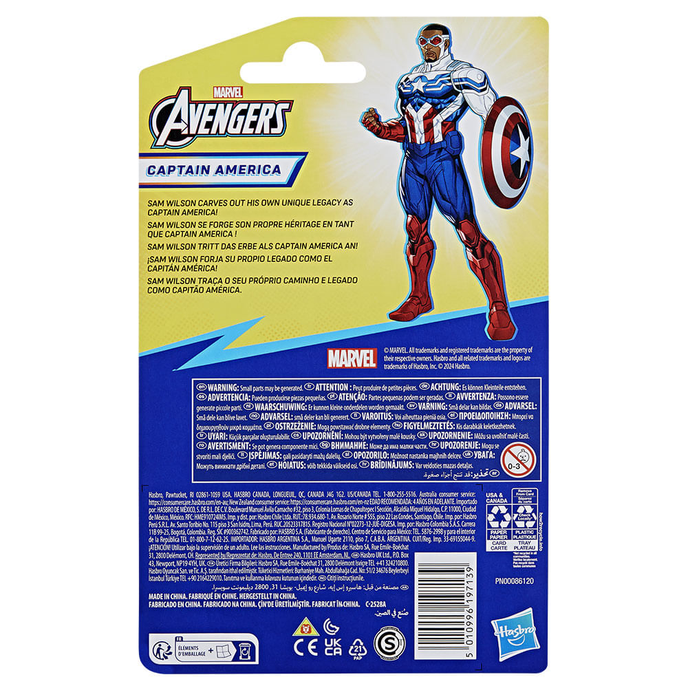 Hasbro Figura 10cm Articulado Capitan America Marvel - wabro