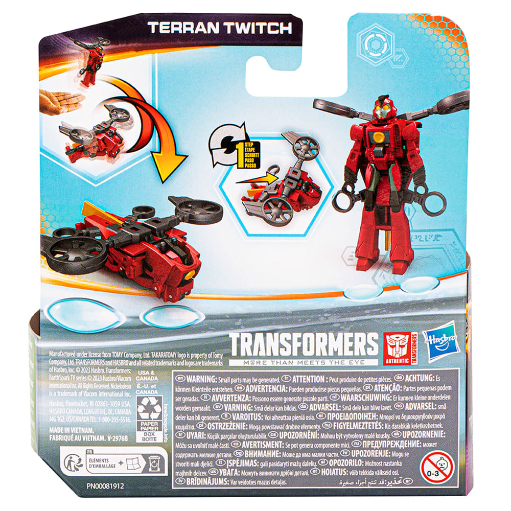 Hasbro Figura 09cm Articulado Step Flip Changer Terran Twich ...