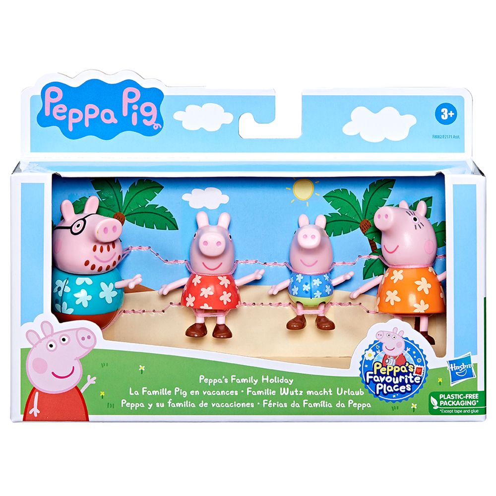 Hasbro Figura 06cm Peppa Pig y Su Familia Remera Floreada - wabro