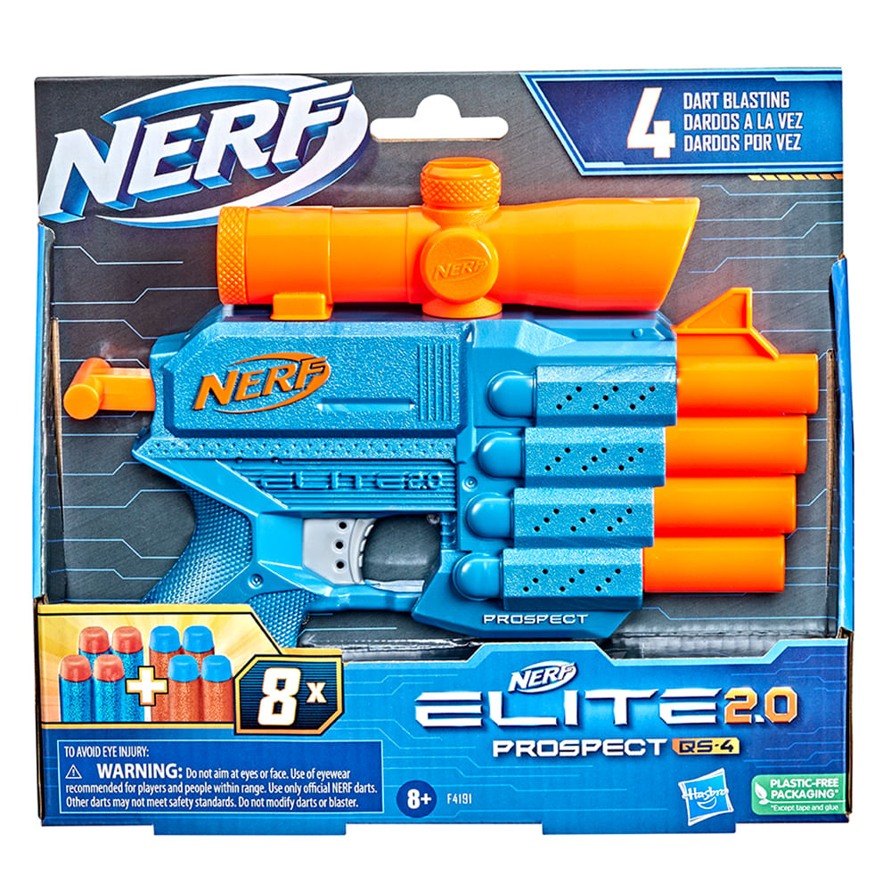 Hasbro Pistola De Dardos Prospecto QS4 Nerf - wabro