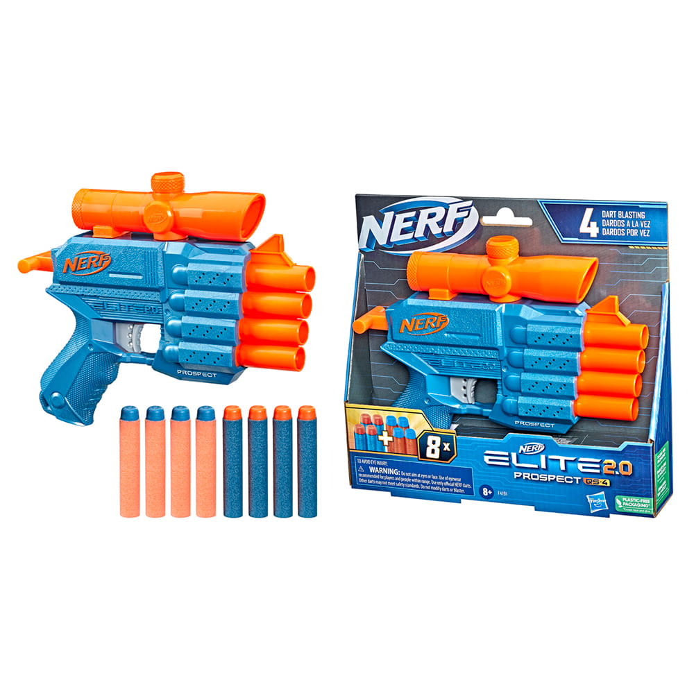 Hasbro Pistola De Dardos Prospecto QS4 Nerf - wabro