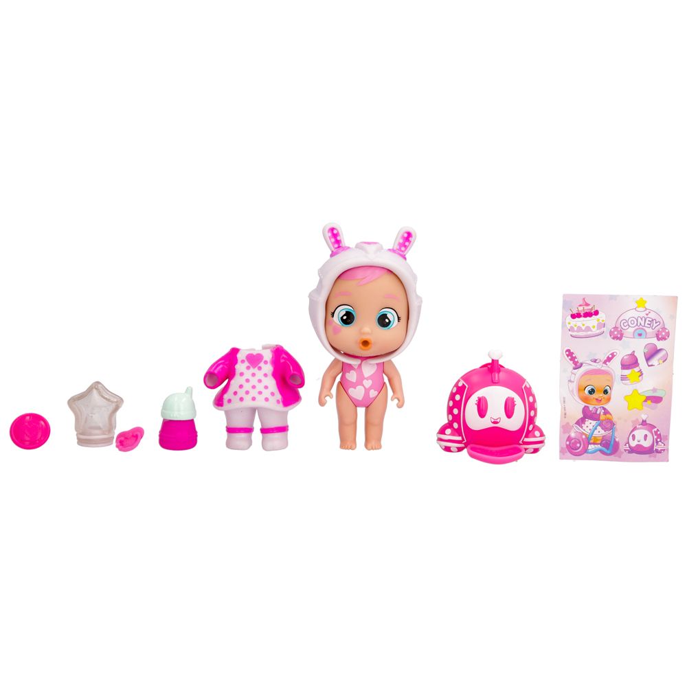 Muñeca Cry Babies Playset 15cm Stars Coneys House Coney - wabro
