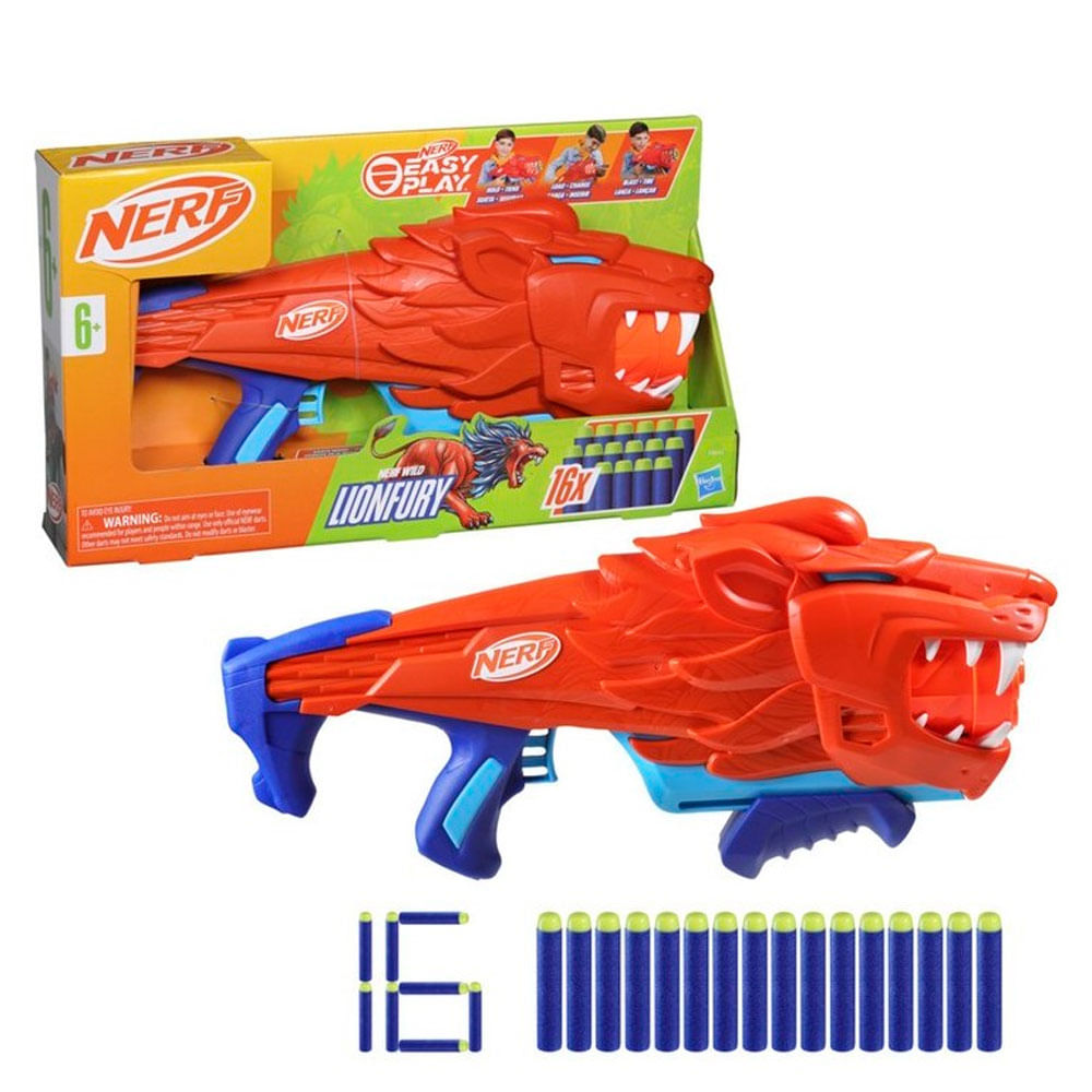 Hasbro Nerf Lanzadora De Dardos Lionfury - wabro