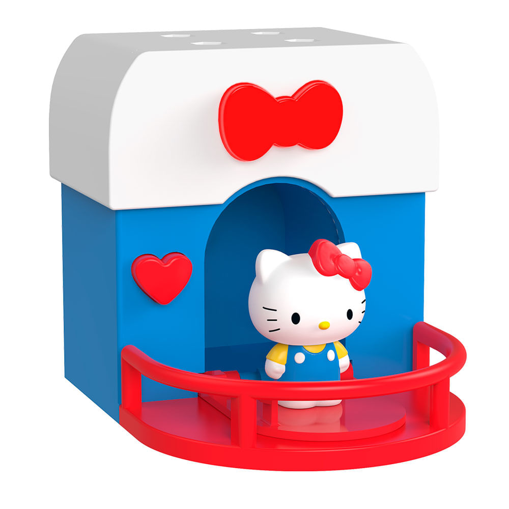 Hello Kitty Playset 18cm Stacked Apartment Series Hello Kitty - wabro