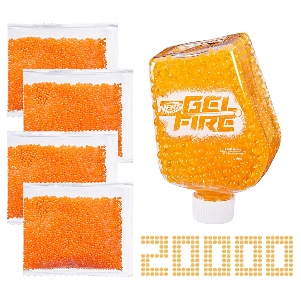 Hasbro Nerf Pro Series Gel Fire Recarga x 20.000 Lanzamientos - wabro